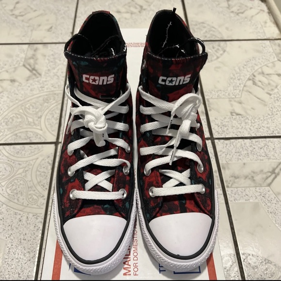 Converse | Shoes | New Converse Chuck Taylor All Star Love Black Red ...